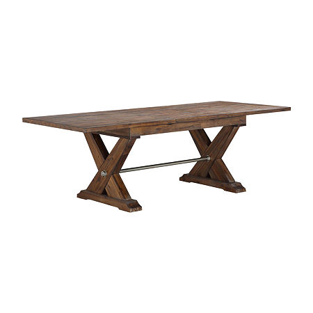 Click here for Fresno Rectangular Wood-Top Dining Table  One Size... prices