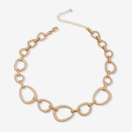 Click here for a.n.a Gold Tone Womens 16 Inch Collar Necklace  On... prices