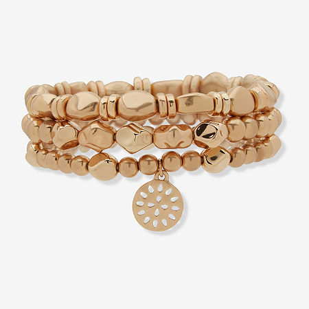 Click here for a.n.a Gold Tone Womens 3-pc. Bracelet Set  One Siz... prices