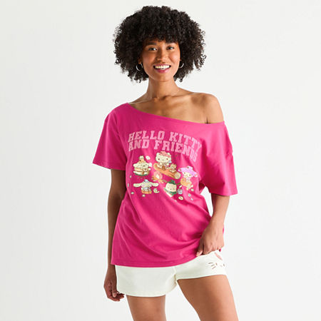 Click here for Womens Boat Neck Short Sleeve Regular Fit Hello Ki... prices