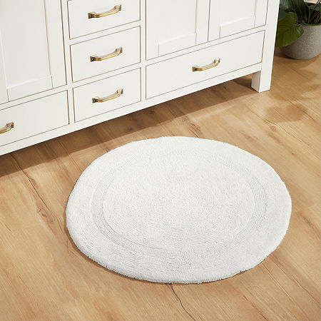 Better Trends Tufted Reversible Bath Mat  30 Round - Natural