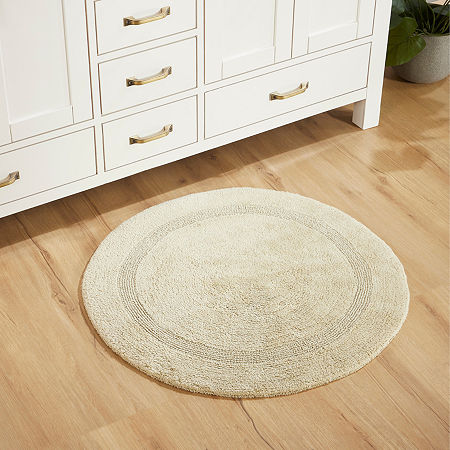 Better Trends Tufted Reversible Bath Mat  30 Round - Brown