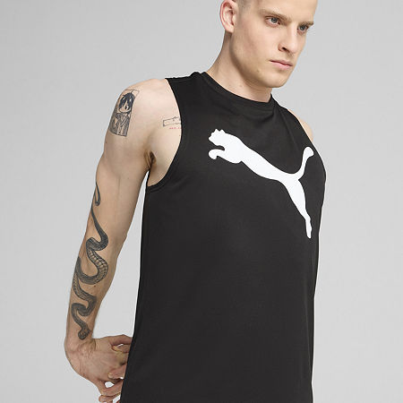 Click here for PUMA Mens Crew Neck Sleeveless Active Tank Top  La... prices