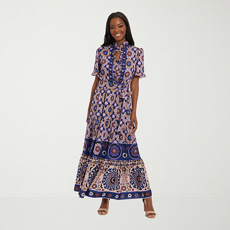 Click here for London Style Womens Petite Short Sleeve Maxi Dress... prices