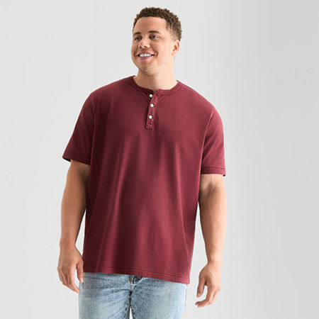 Click here for Arizona Mens Big and Tall Short Sleeve Henley  3x-... prices