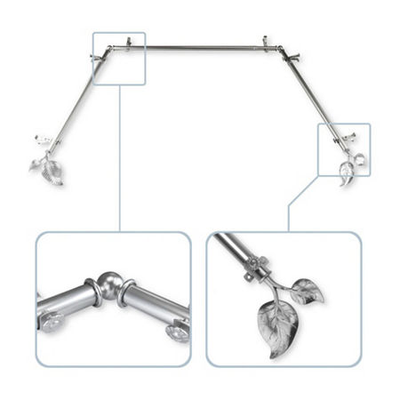 Click here for Rod Desyne Ivy Bay Window Rod  One Size  Silver prices