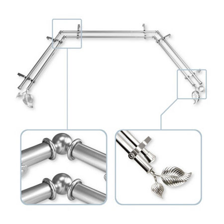 Click here for Rod Desyne Ivy Double Bay Window Rod  One Size  Si... prices