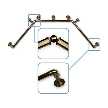 Click here for Rod Desyne Bay Window Rod  One Size  Brown prices