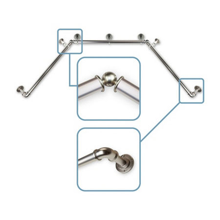 Click here for Rod Desyne Bay Window Rod  One Size  Silver prices