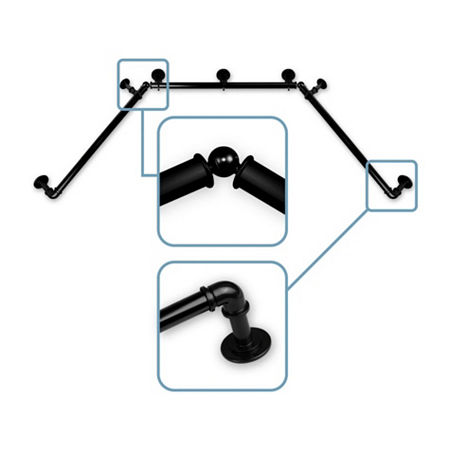 Click here for Rod Desyne Bay Window Rod  One Size  Black prices