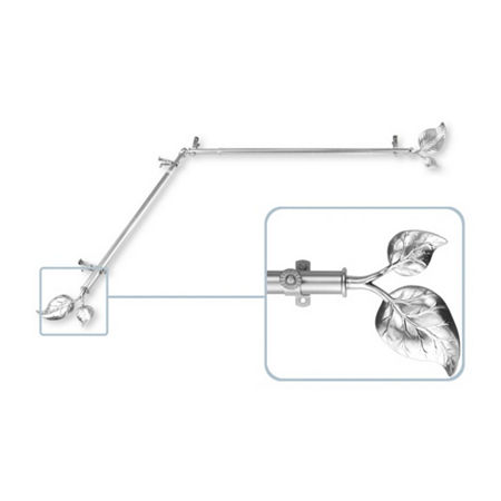 Click here for Rod Desyne Ivy Corner 13/16 IN Adjustable Curtain... prices