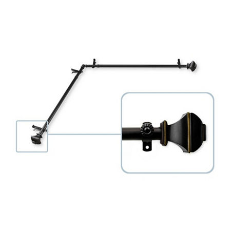 Click here for Rod Desyne Marion Corner 13/16 IN Adjustable Curta... prices