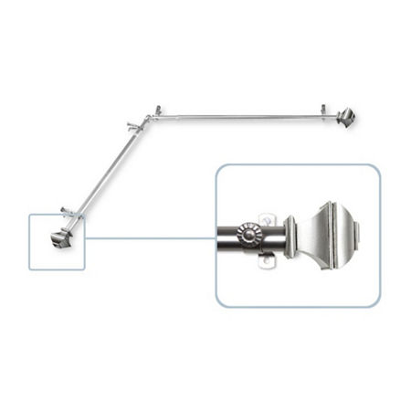 Click here for Rod Desyne Marion Corner 13/16 IN Adjustable Curta... prices