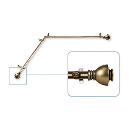 Click here for Rod Desyne Alma Corner 13/16 IN Adjustable Curtain... prices