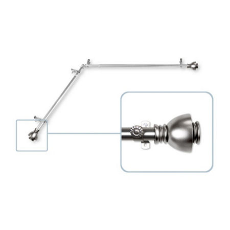 Click here for Rod Desyne Alma Corner 13/16 IN Adjustable Curtain... prices