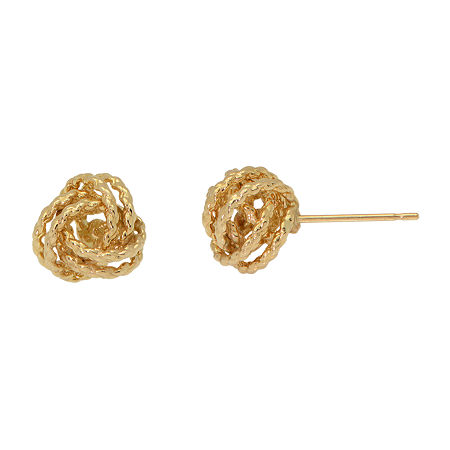 Click here for Limited Quantities! 14K Gold 9mm Knot Stud Earring... prices