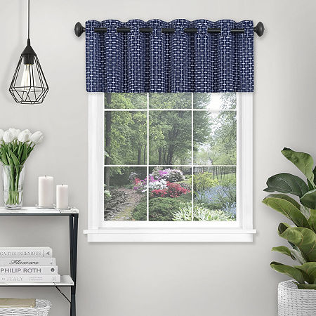 Click here for Achim Bedford Rod Pocket Valance  One Size  Blue prices