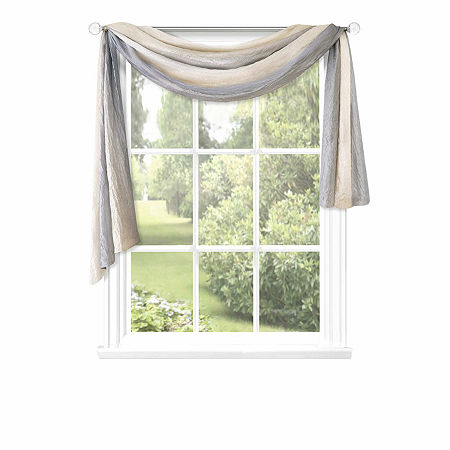 Click here for Achim Ombre Scarf Valance  One Size  Gray prices