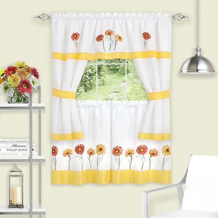 Click here for Achim Gerbera 3-pc. Rod Pocket Window Tier  One Si... prices