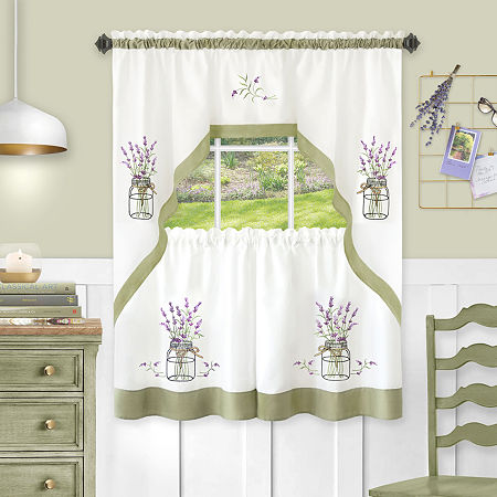 Click here for Achim Lavender 3-pc. Rod Pocket Window Tier  One S... prices