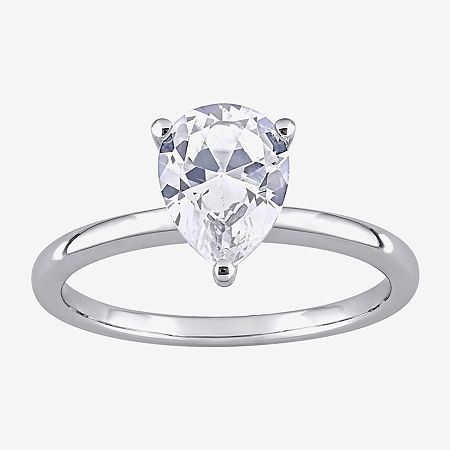 Click here for Womens Lab Created White Sapphire 10K White Gold S... prices