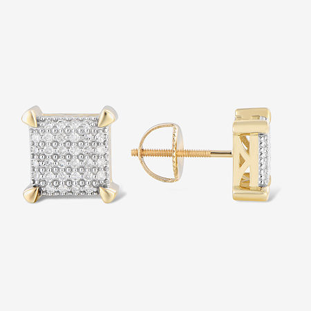 Click here for 1/4 CT. T.W. Natural Diamond 10K Gold 14.5mm Stud... prices