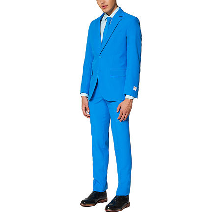 Click here for Opposuits Mens Slim Fit Solid Suit & Tie Set  44 R... prices
