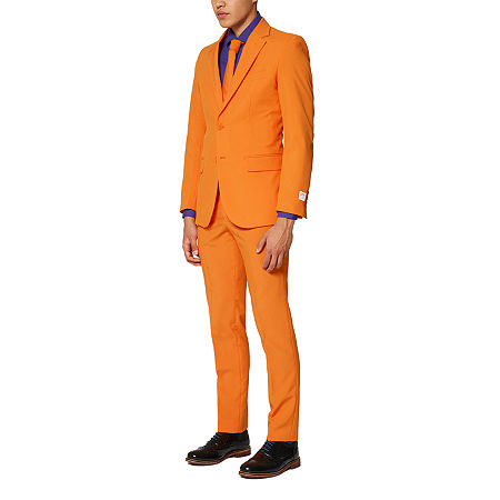 Click here for Opposuits Mens Slim Fit Solid Suit & Tie Set  46 R... prices