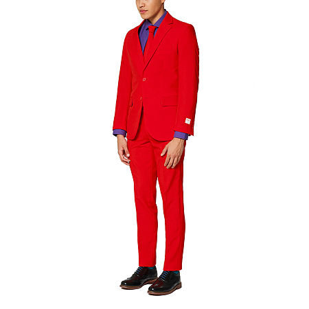 Click here for Opposuits Mens Slim Fit Solid Suit & Tie Set  46 R... prices