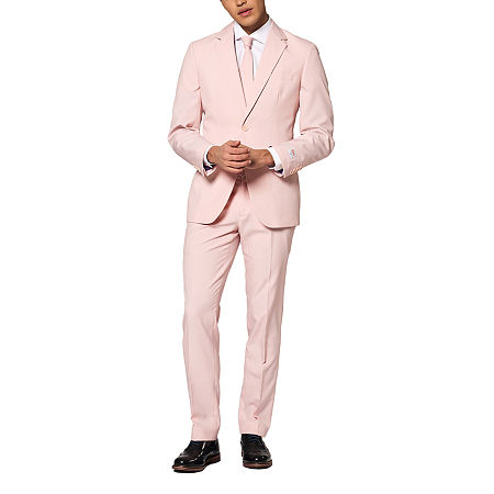 Click here for Opposuits Mens Slim Fit Solid Suit & Tie Set  46 R... prices
