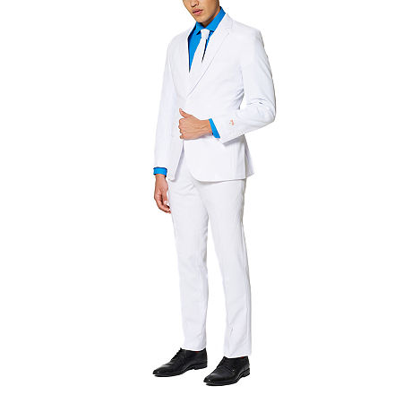 Click here for Opposuits Mens Slim Fit Solid Suit & Tie Set  46 R... prices