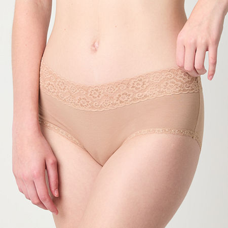 Click here for Arizona Body Cotton with Lace Boyshort Panty  X-la... prices