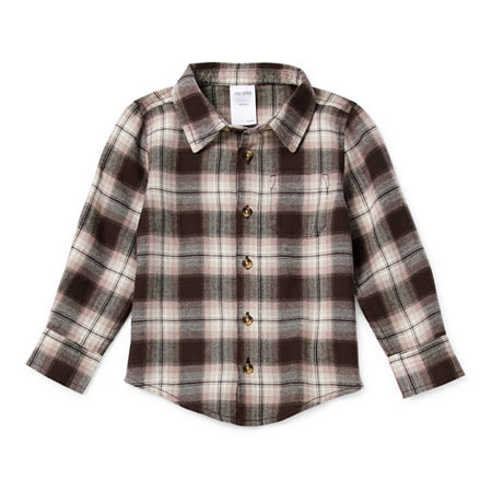 Click here for Okie Dokie Woven Plaid Toddler & Little Boys Crew... prices