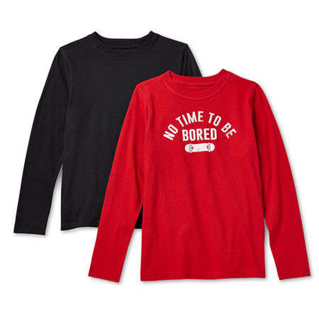 Click here for Thereabouts Little & Big Kid Boys Crew Neck Long S... prices