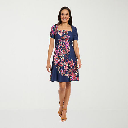 Click here for London Style Womens Short Sleeve Floral Petite Fit... prices