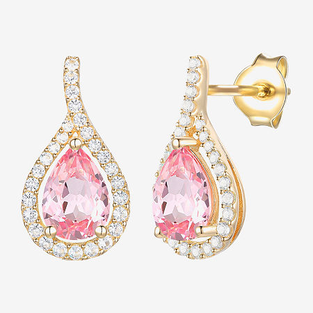 Click here for Womens Lab Created Pink Sapphire 14K Gold Over Sil... prices