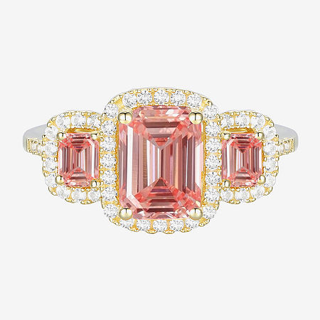 Click here for Womens Lab Created Pink Sapphire 14K Gold Over Sil... prices