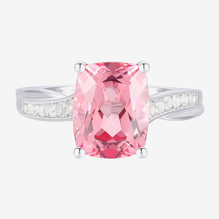 Click here for Womens Lab Created Pink Sapphire Sterling Silver C... prices