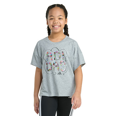 Click here for adidas Big Girls Short-Sleeve Drop-Shoulder Logo G... prices