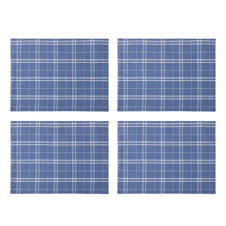 Click here for Linden Street Windowpane 4-pc. Placemat  One Size... prices