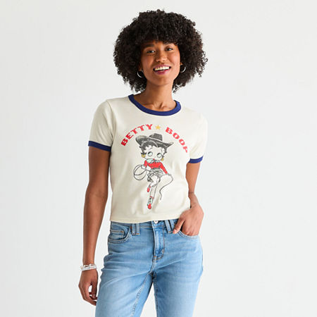 Click here for New World Womens Crew Neck Short Sleeve Betty Boop... prices