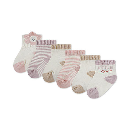 Click here for Huggies Baby Girls Multi-Pack 6 Pair Quarter Ankle... prices