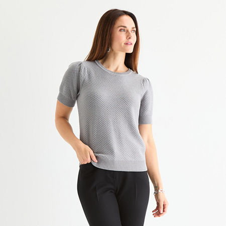 Click here for Liz Claiborne Womens Crew Neck Short Sleeve Pullov... prices