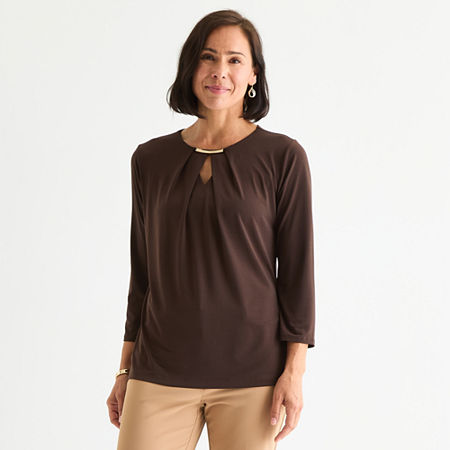 Click here for Liz Claiborne Womens Keyhole Neck 3/4 Sleeve Adapt... prices