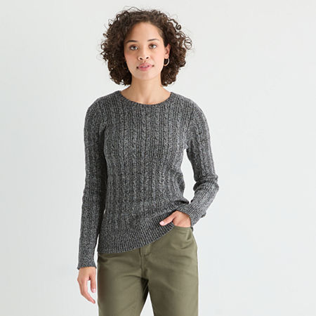 Click here for St. Johns Bay Womens Crew Neck Adaptive Long Sleev... prices