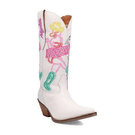 Click here for Dingo Womens Nashville Nights Leather Stacked Heel... prices