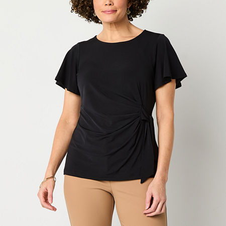 Click here for Liz Claiborne Womens Round Neck Short Sleeve Blous... prices