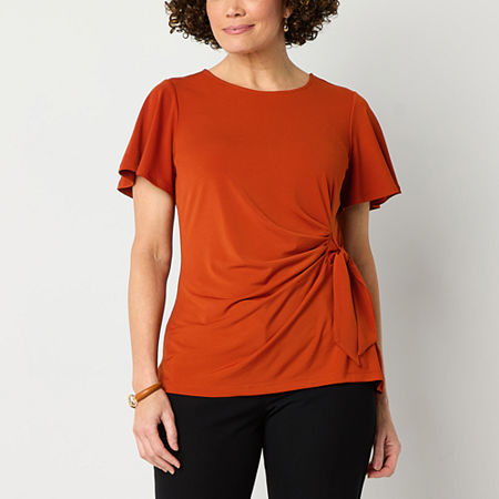 Click here for Liz Claiborne Womens Round Neck Short Sleeve Blous... prices
