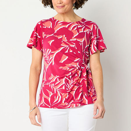 Click here for Liz Claiborne Womens Round Neck Short Sleeve Blous... prices