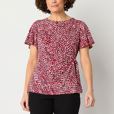 Click here for Liz Claiborne Womens Round Neck Short Sleeve Blous... prices